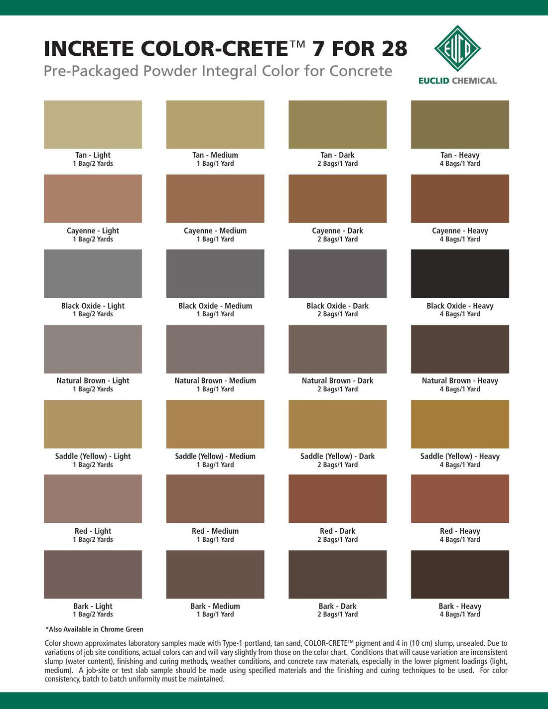 Integral Color-Crete 7 For 28 ( 1 Bag 1 Cu. Meter)