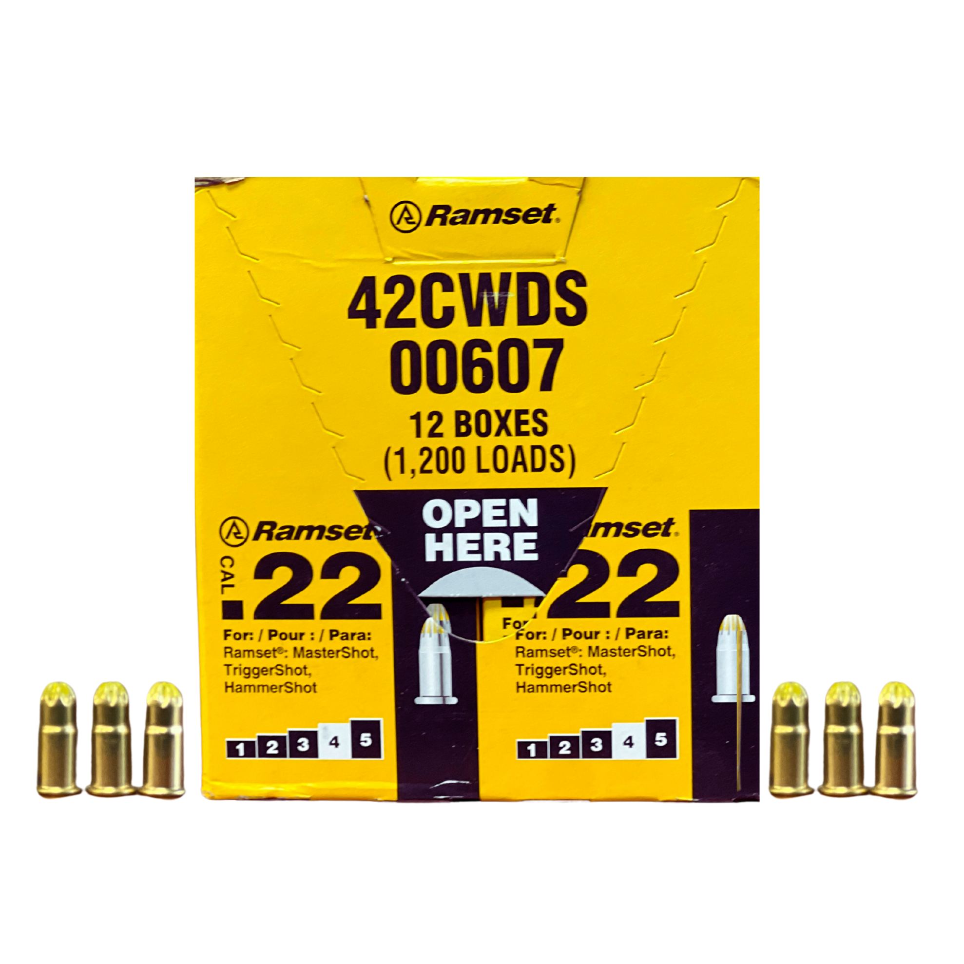 Ramset 42CW .22 Caliber Powder-Actuated Loads (Box of 100)